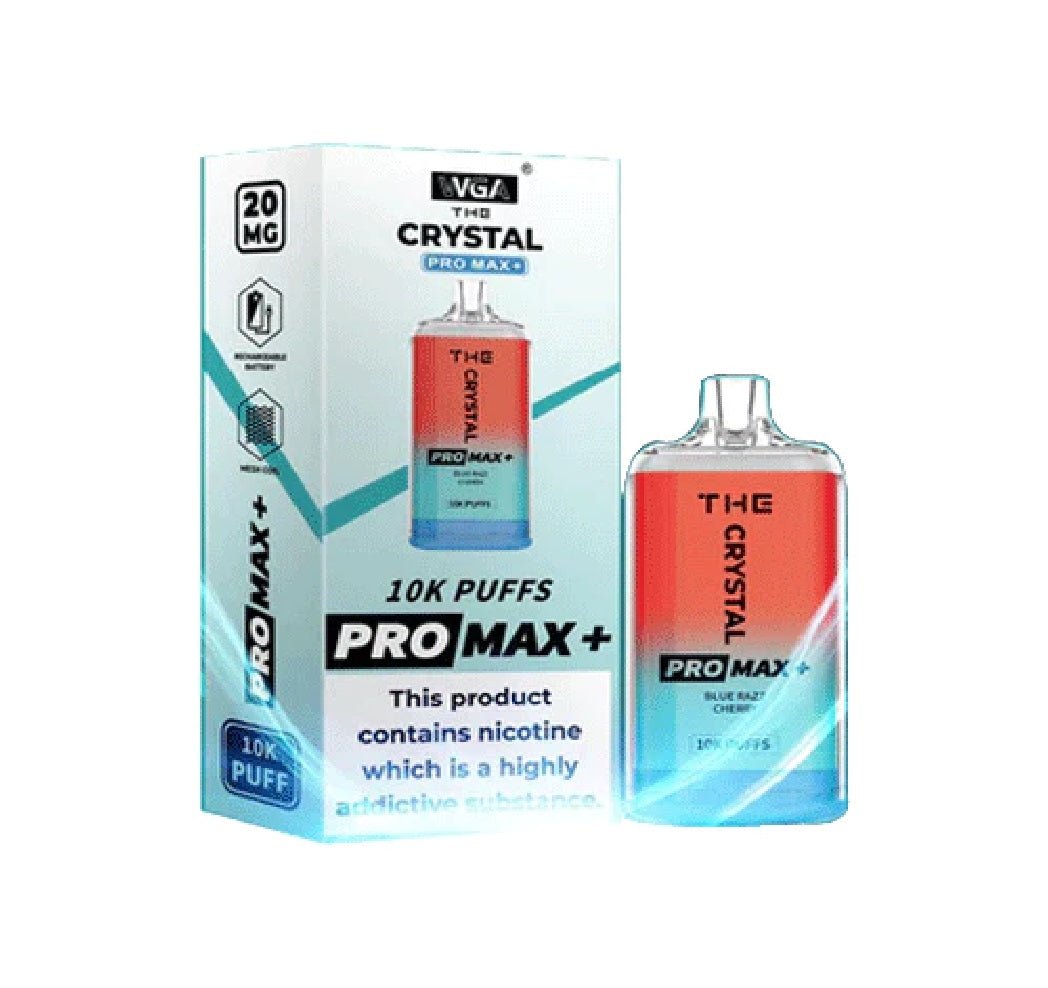 THE CRYSTALPRO MAX PLUS 10K BY WGA - Box of 10 - £69.99 - The Vape Giant